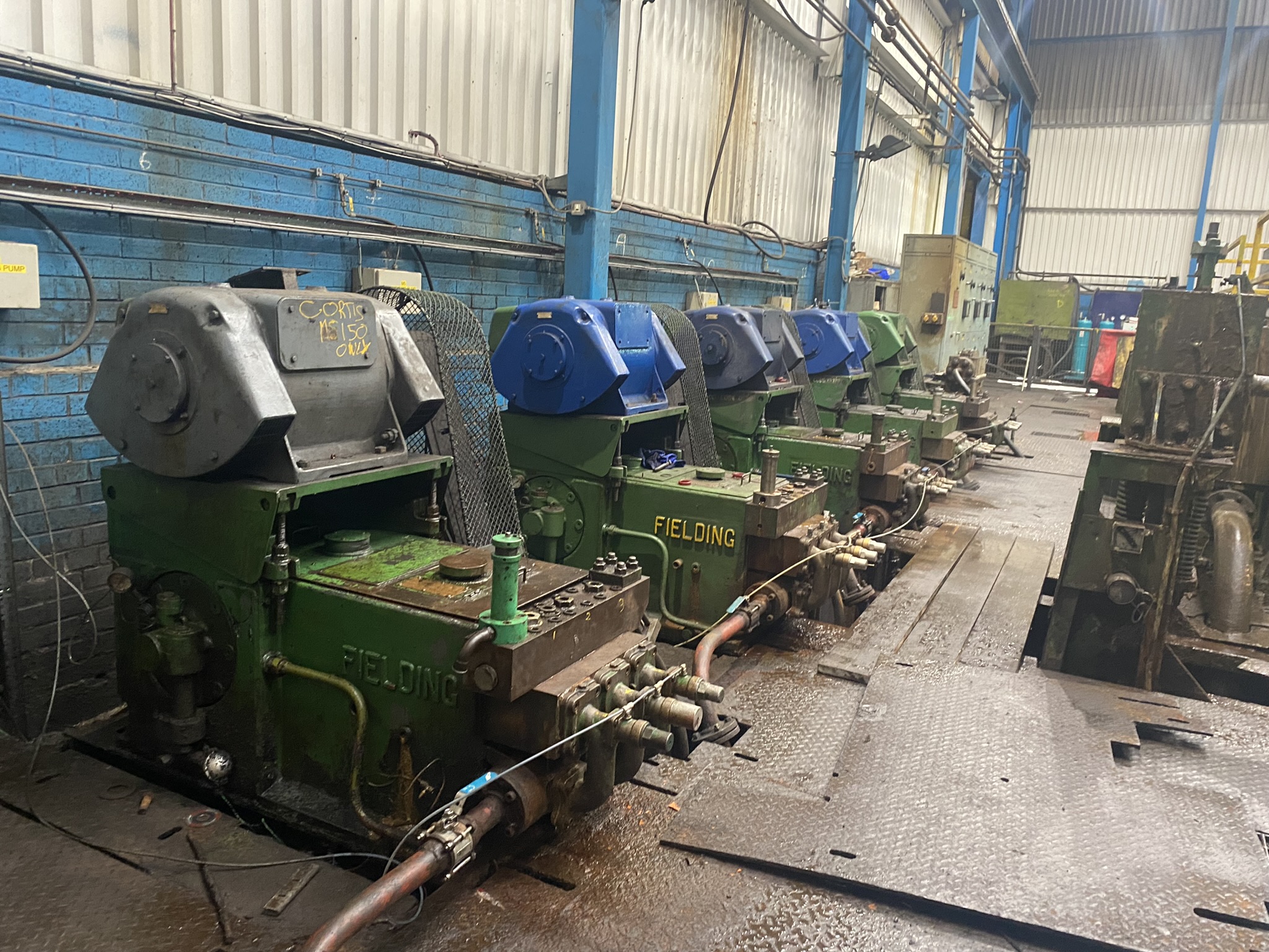 H3 Pumps with overhead mounted motors, views taken on site, O/No. 63210 ...