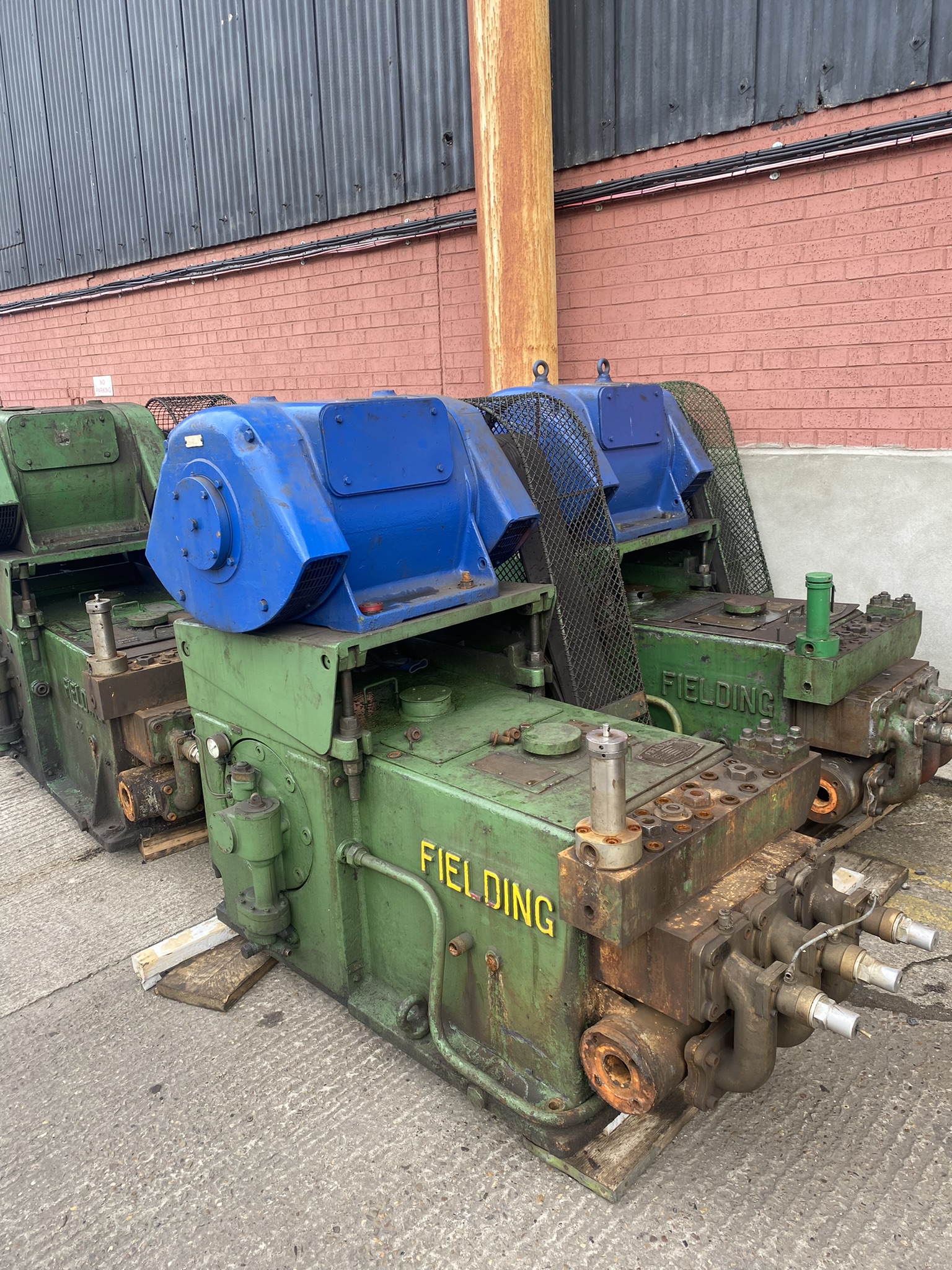 H3 Pumps with overhead mounted motors, views taken on site, O/No. 63210 ...