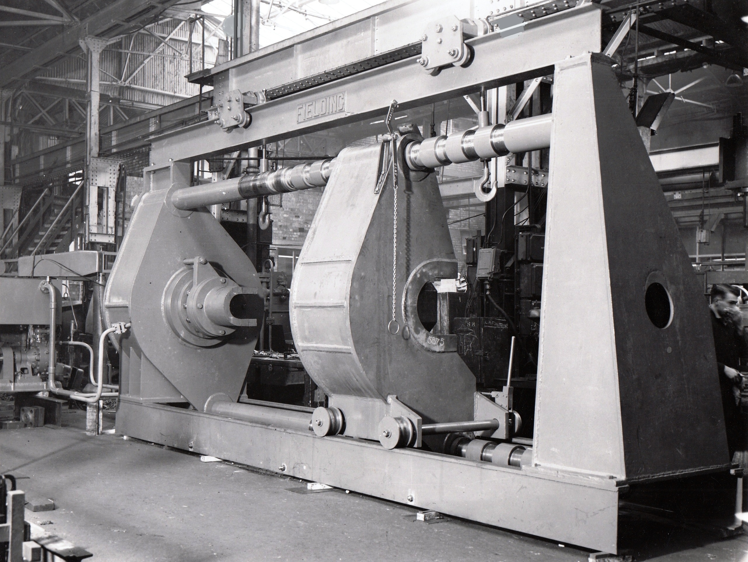 600 ton Horizontal Wheel Press, O/No. 5875, c.1947 | Photographs of ...