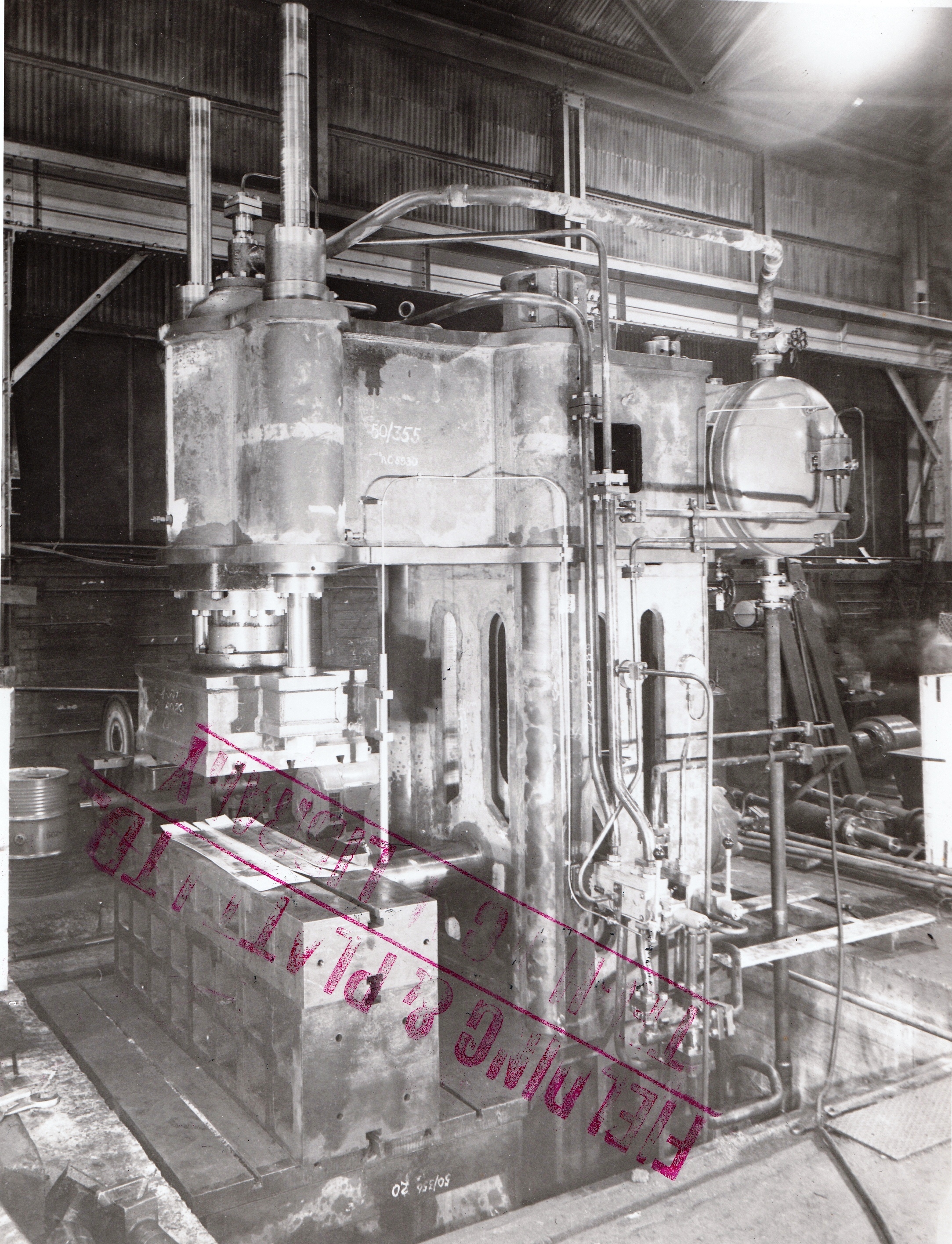 350 ton Joggling Press, O/No. 6486, c.1950 | 1950s | Fielding and Platt ...