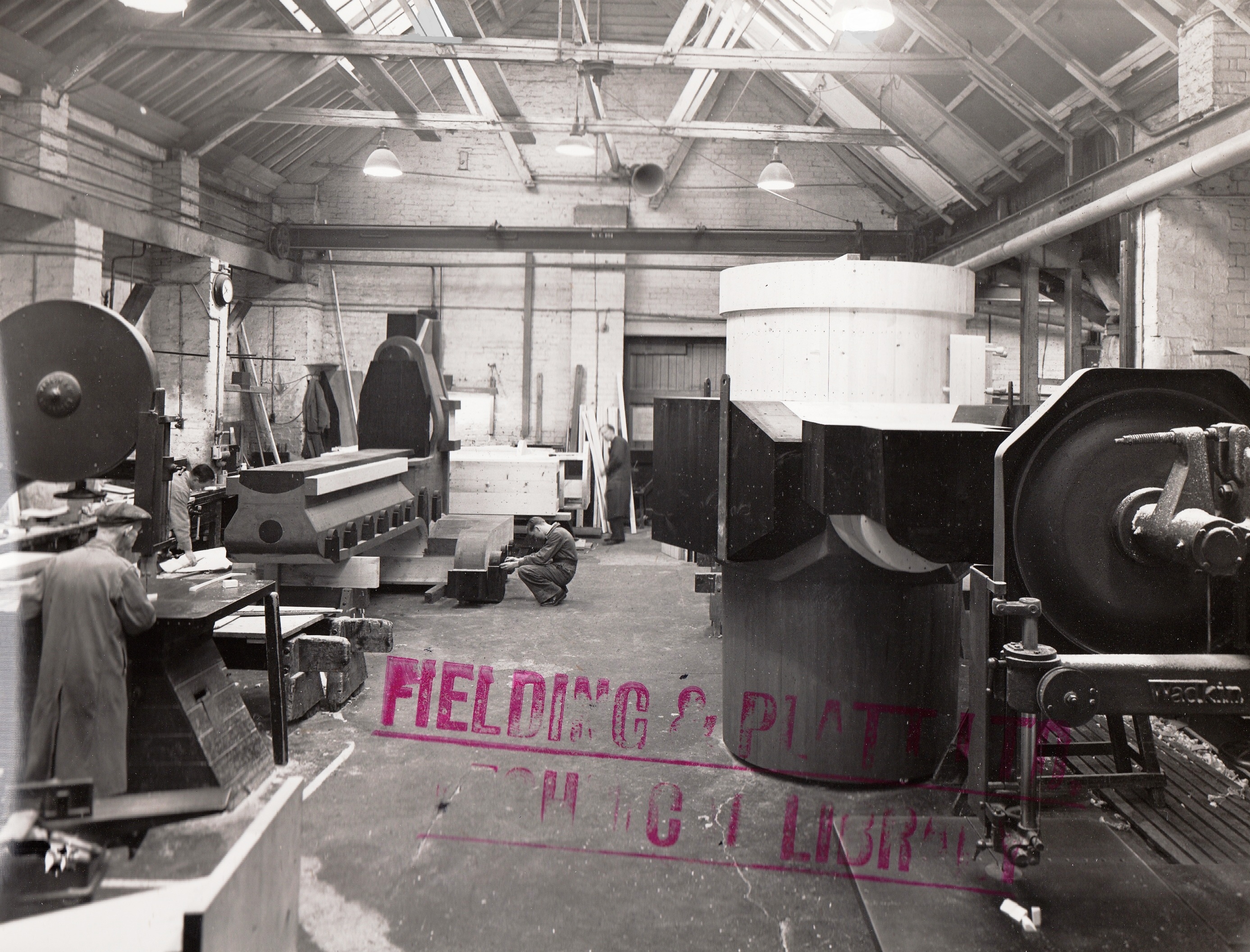 Photograph of the Pattern Shop | The Pattern-making Shop | Fielding and ...