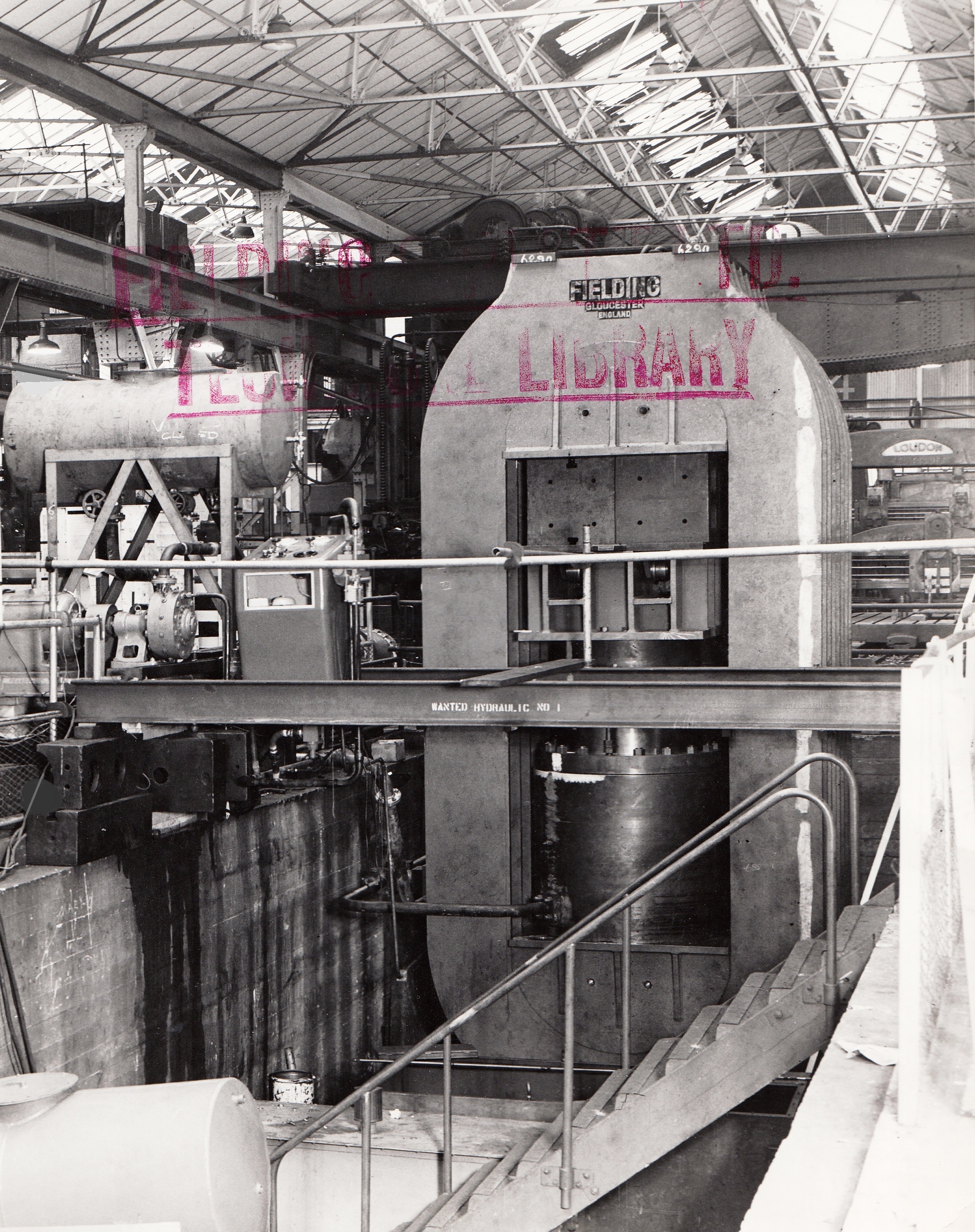 5000 ton Single Daylight Platen Press, O/No. 6290, c.1956 | Photographs ...