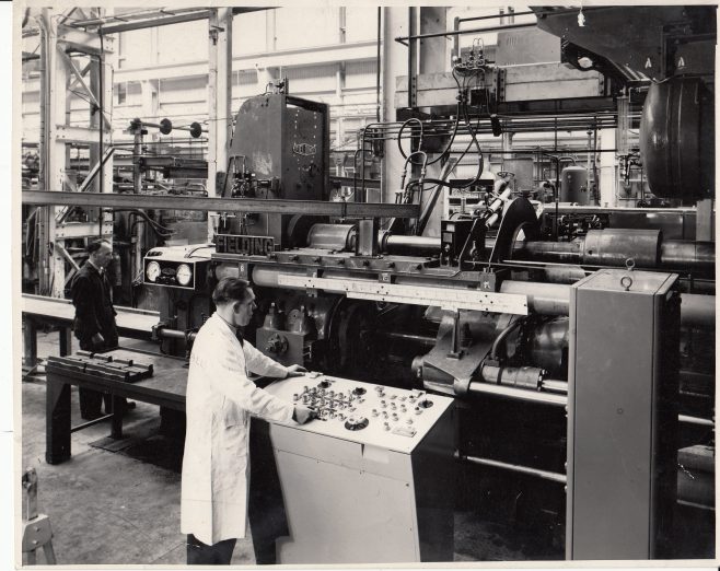 Bob Phelps at the Control Panel of an Extrusion Press (with audio clip ...